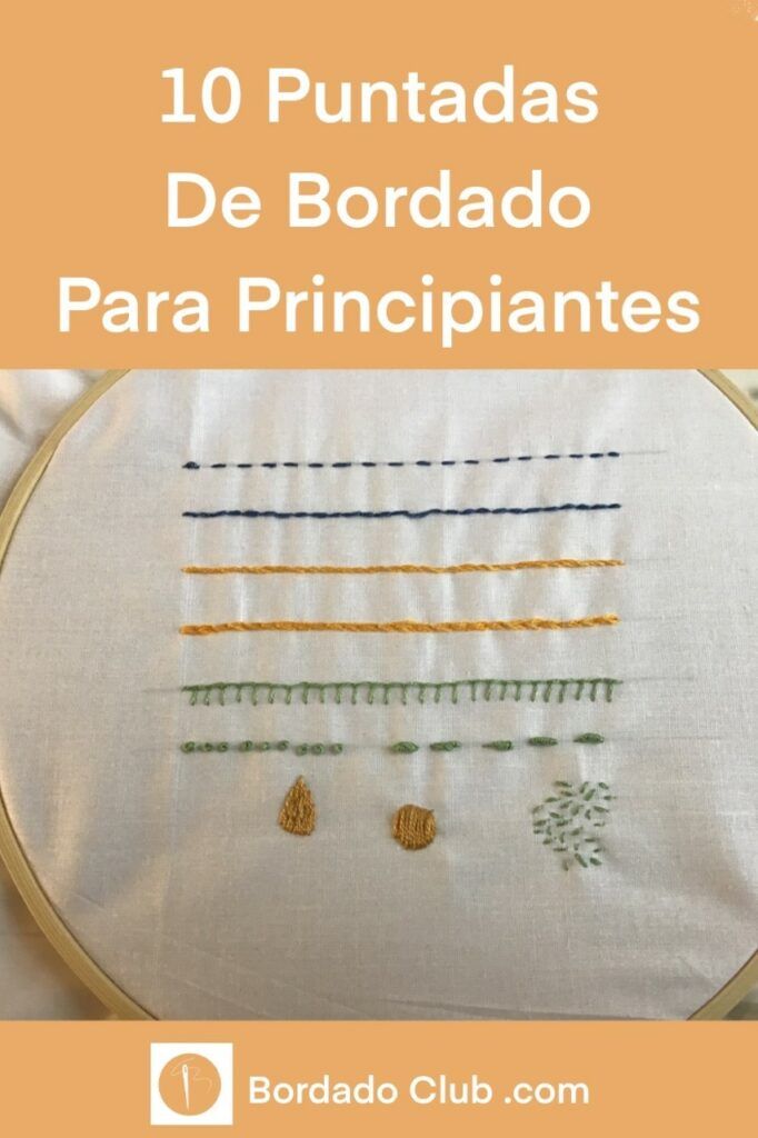 10 Puntadas De Bordado Para Principiantes | Club De Bordado